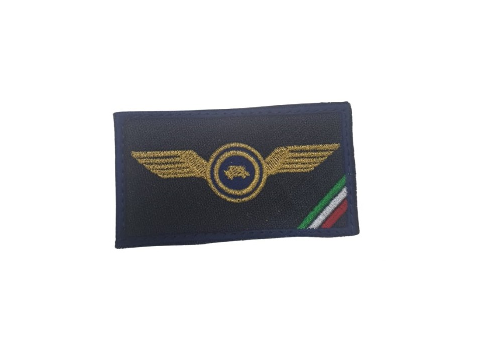 Patch Autista guida veloce auto con tricolore - Patch Guardie Giurate - Divisa Militare