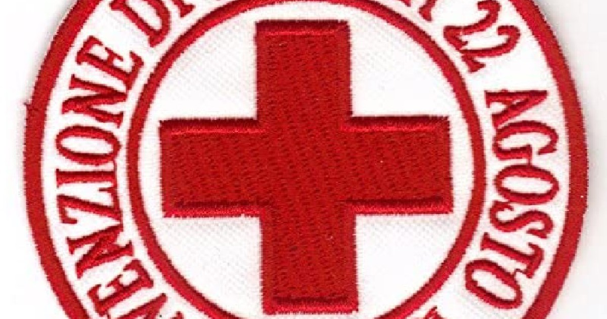 Patch CRI Croce Rossa Italiana tonda - Patch toppe e spille cri croce ...
