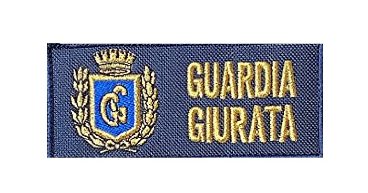 Patch Guardia Giurata da zaino/borsello - Patch Guardie Giurate ...
