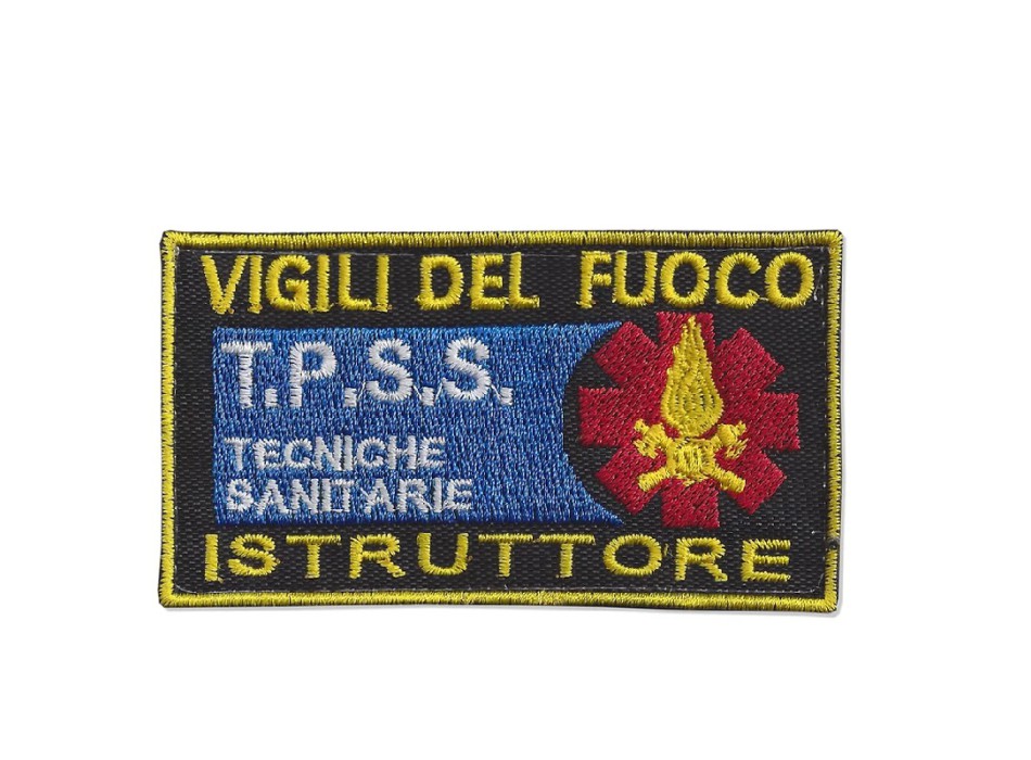 Patch toppa Vigili del Fuoco VVF TPPS Specializzazione Tecniche di Primo Soccorso Sanitario ...