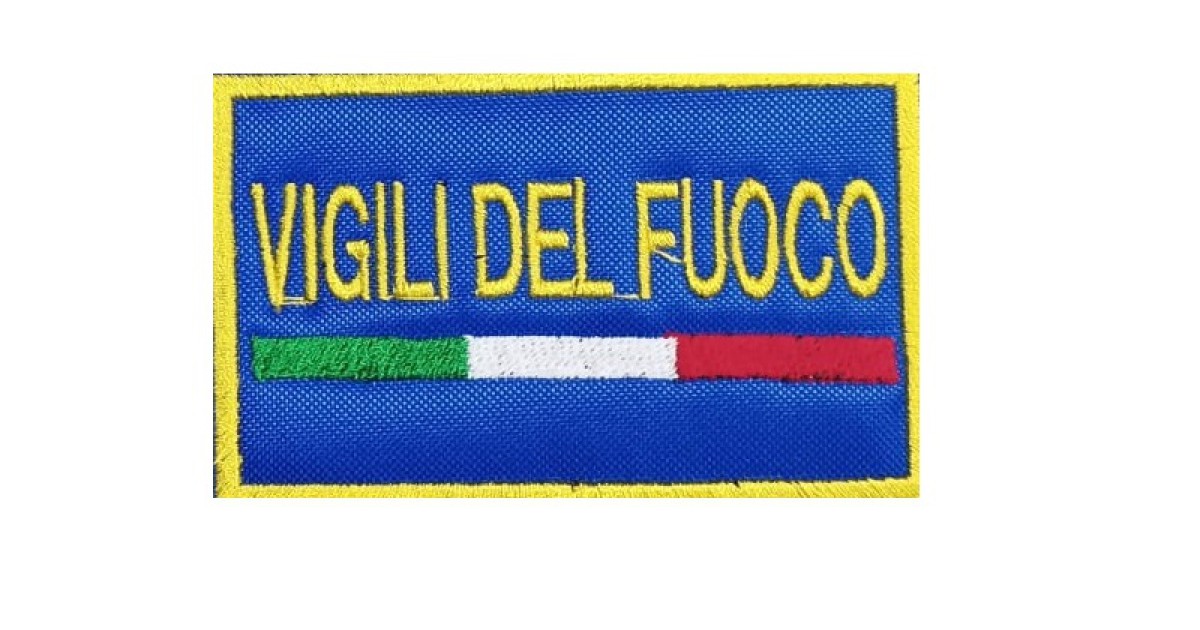 Patch Vigili del Fuoco VVF base blu per personale che epleta funzioni ...